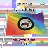 Choose Your Furry Pride Flags | 5 Sizes | All-Over Print Flag | Choose ...